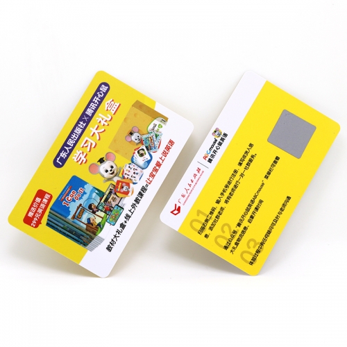 Customized PVC Scratch Cards With Glossy Finish-Card Supplier Smart One