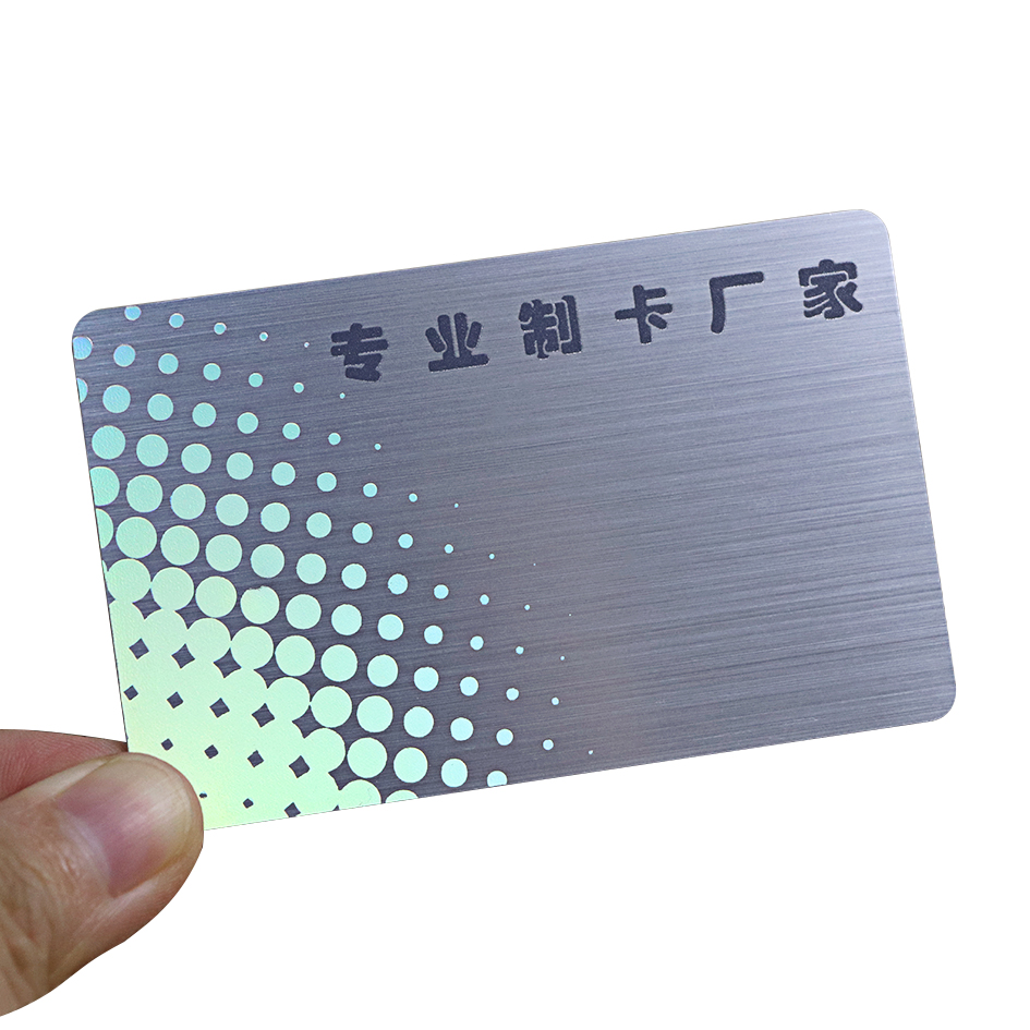 Customized Printable Silver Brushed Plastic Contact Chip Card-Card ...