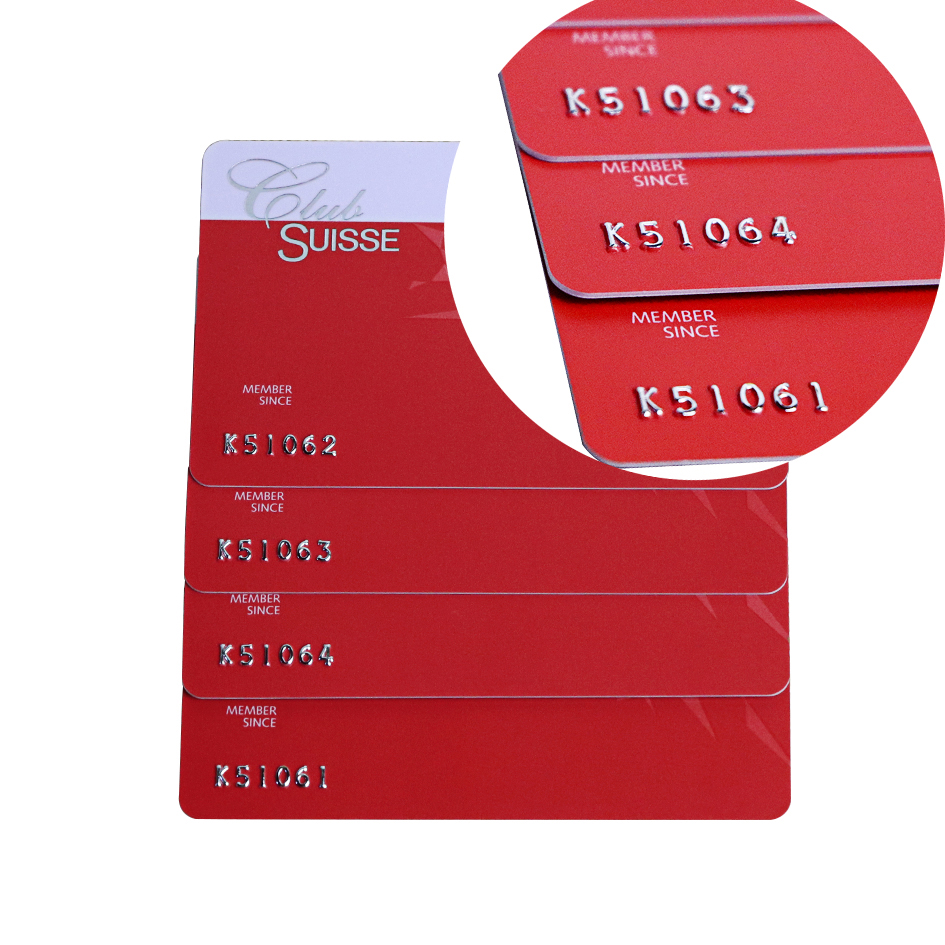 Personalized printable embossed number non-contact chip card-Card ...