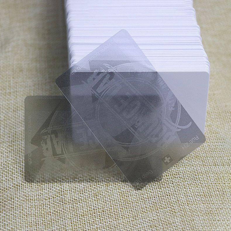 Credit Card Size Clear Plastic Standard PVC Transparent Card-Card ...