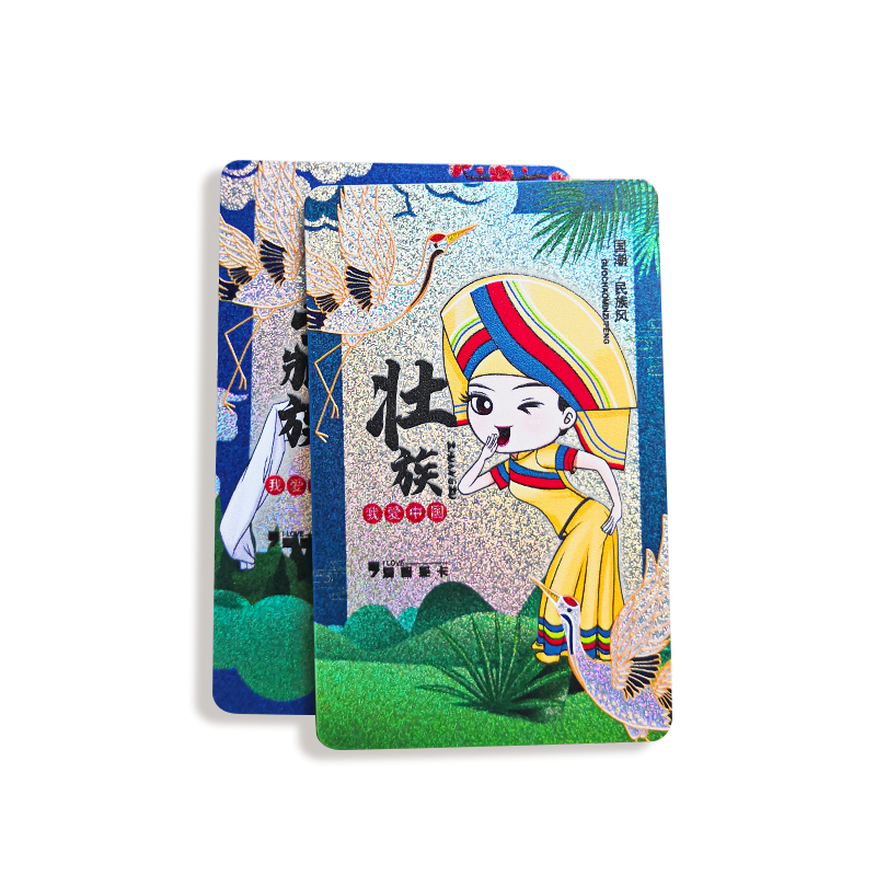Custom Printing Ethnic Style PVC Laser Relief Card-Card Supplier Smart One