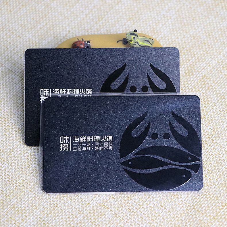 Restaurant Membership Card With Frosted Finish Clear UV-Card Supplier ...