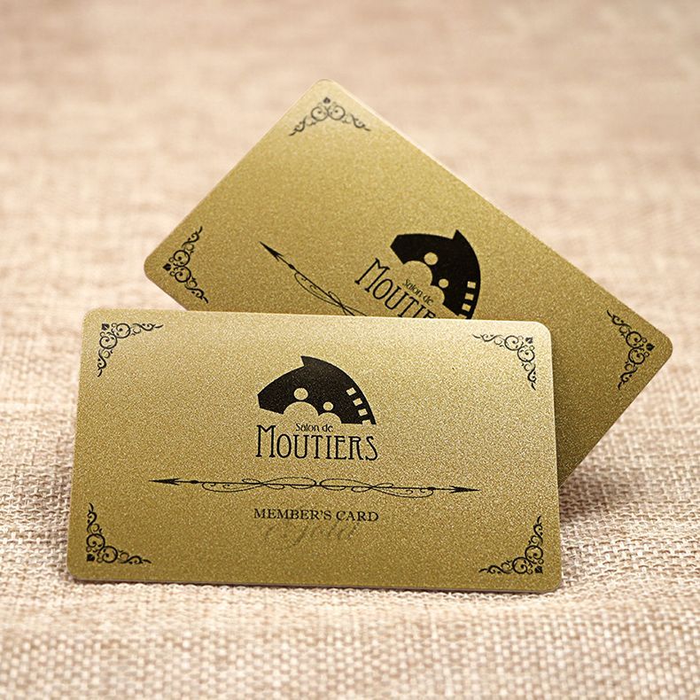 Gold Metallic Membership Card For Cafe Bar-Card Supplier Smart One