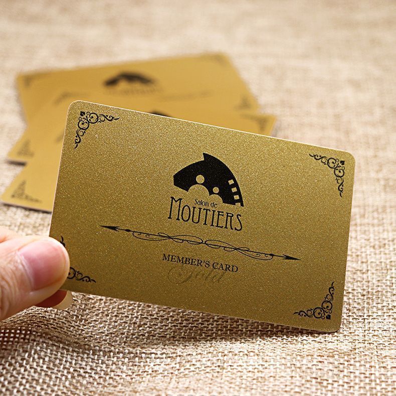 Gold Metallic Membership Card For Cafe Bar-Card Supplier Smart One
