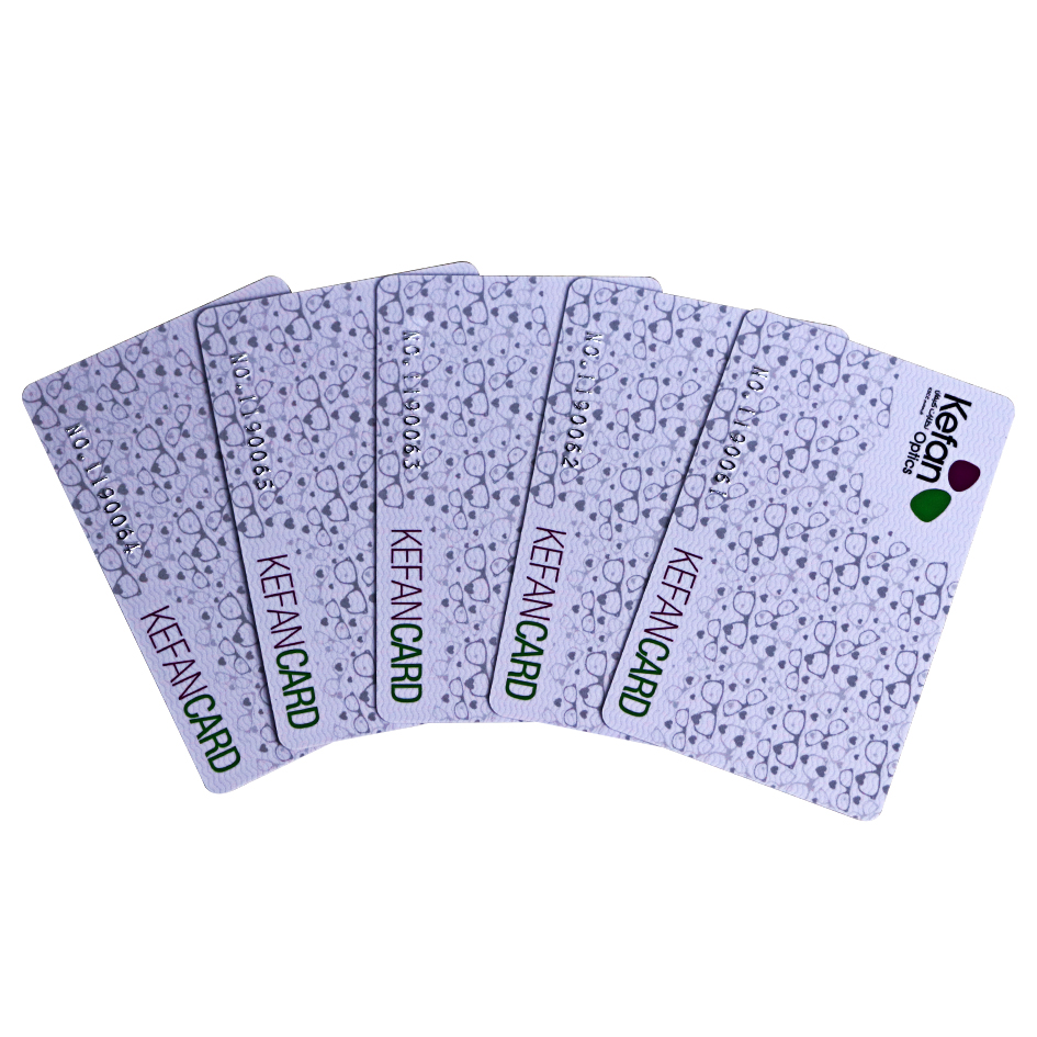 Customized Gift Card With Silver Embossed Number-Card Supplier Smart One