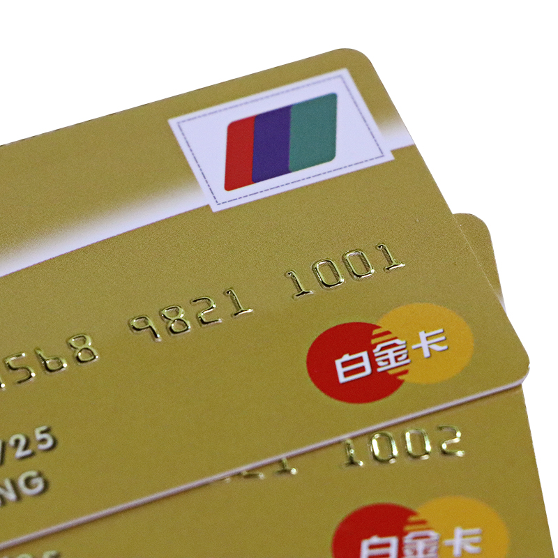 Custom Printed Plastic Loyalty Cards With Gold Embossed Number-Card ...