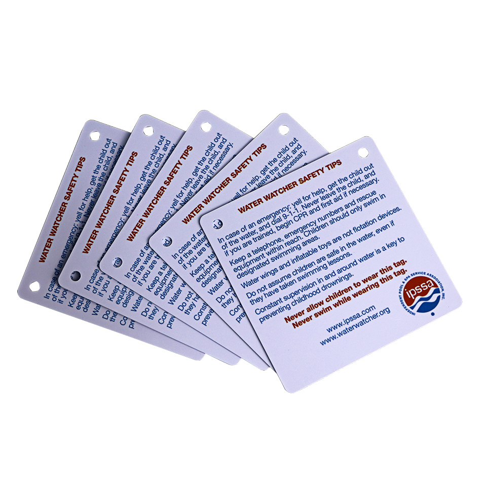 Square Employee Card For Water Watcher-Card Supplier Smart One