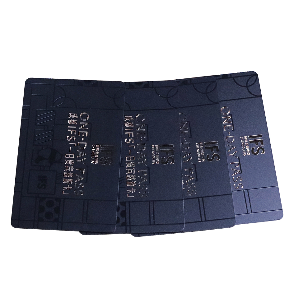 Foil Stamped Black PVC Spot Gloss One-Day Membership Card-Card Supplier ...