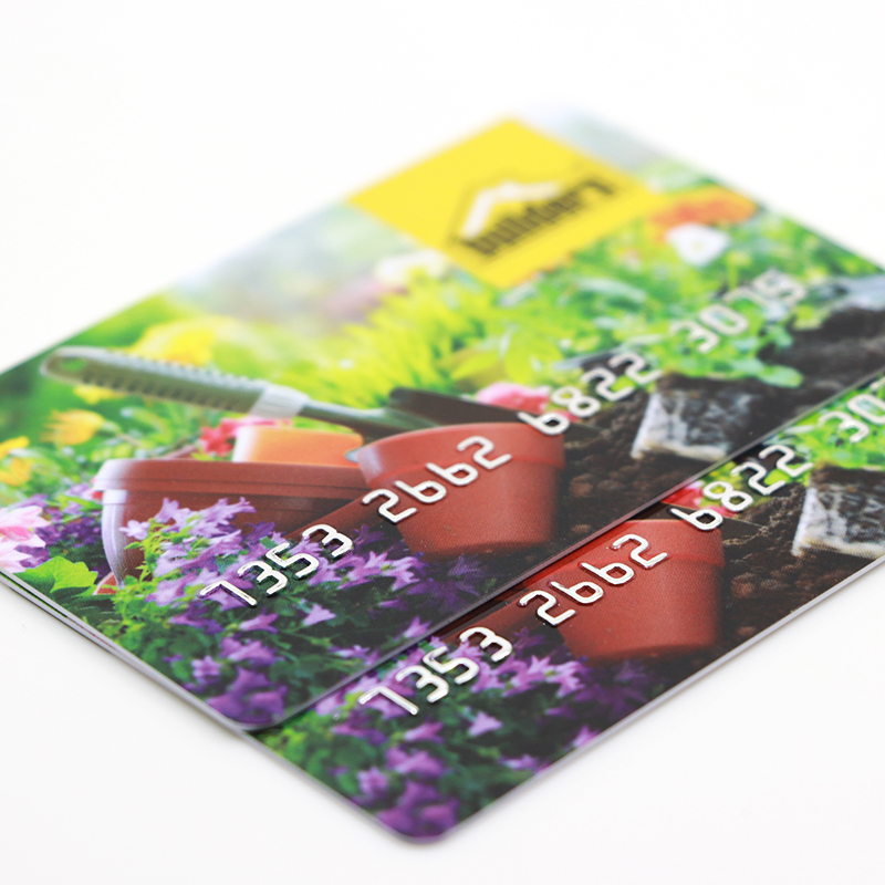 Plastic Loyalty Cards Printing With Silver Embossed Number-Card ...